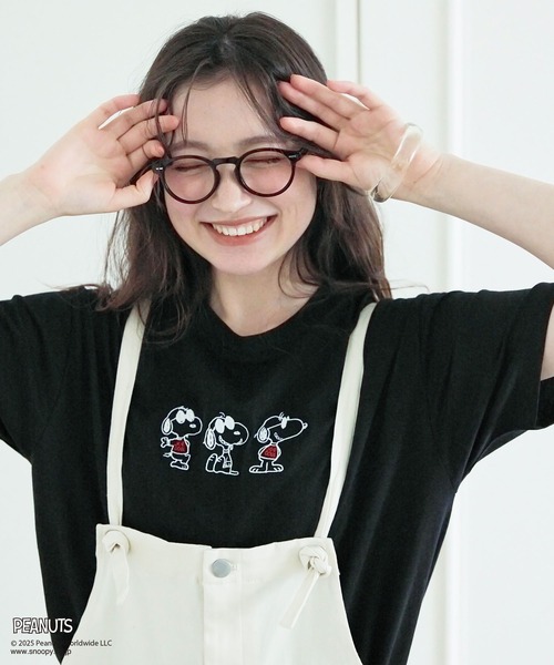 【PEANUTS/ピーナッツ】SNOOPY/スヌーピー3パターンフロントデザイン半袖Tシャツ（Tシャツ/カットソー）｜PEANUTS（ピーナッツ）のファッション通販 - ZOZOTOWN