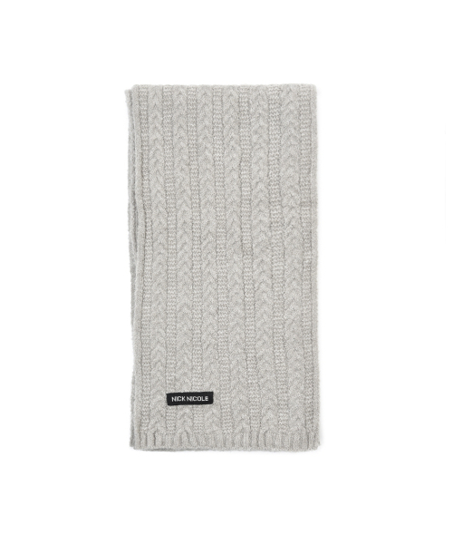 NICOLE CABLE KNIT MUFFLER_GRAY（マフラー）｜NICK&NICOLE（ニックアンドニコール）のファッション通販 ...