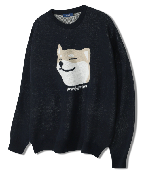 POLYGRAM（ポリグラム）の「Lazy Shiba Brush Round Knit - 5 Colors（ニット/セーター）」 - WEAR