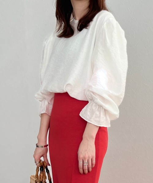 ISOOK（アイスー）の「【ZOZOTOWN限定】Sheer balloon sleeve blouse / シアーバルーンスリーブブラウス（シャツ/ブラウス）」 - WEAR
