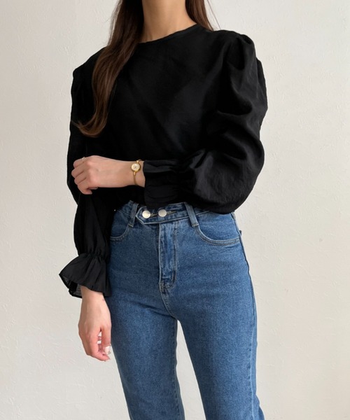 ISOOK（アイスー）の「【ZOZOTOWN限定】Sheer balloon sleeve blouse / シアーバルーンスリーブブラウス（シャツ/ブラウス）」 - WEAR