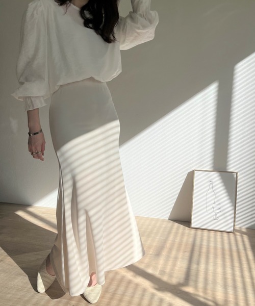 ISOOK（アイスー）の「【ZOZOTOWN限定】Sheer balloon sleeve blouse / シアーバルーンスリーブブラウス（シャツ/ブラウス）」 - WEAR