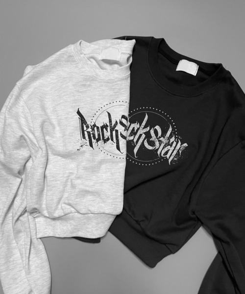 jiasecond.（ジアセカンド）の「Rockstar cropped sweat pullover / Rockstarクロップド ...