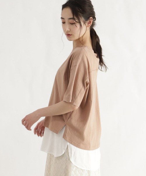 OZOC（オゾック）の「 シャツレイヤード風Tシャツ（Tシャツ/カットソー）」 - WEAR