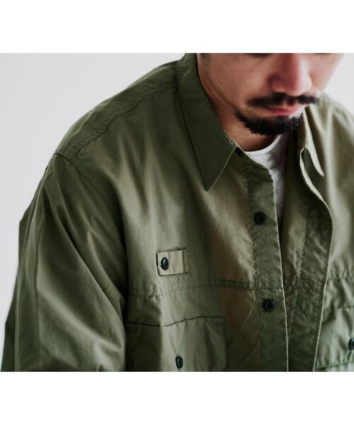 green label relaxing（グリーンレーベルリラクシング）の「★ [ GLR/ lab ] ナイロン コットン ワークシャツ ...