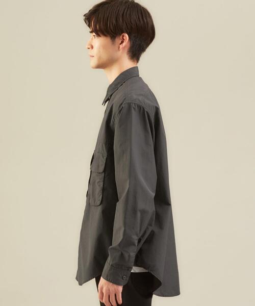 green label relaxing（グリーンレーベルリラクシング）の「★ [ GLR/ lab ] ナイロン コットン ワークシャツ ...