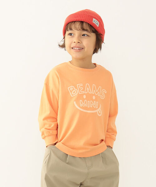 BEAMS mini（ビームスミニ）の「BEAMS mini / スマイルロゴ ビッグ ロングスリーブ Tシャツ 23SS（90～130 ...