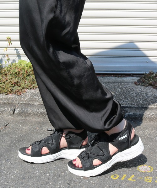 moz（モズ）の「moz(モズ) 厚底レースアップスポーツサンダル（サンダル）」 - WEAR