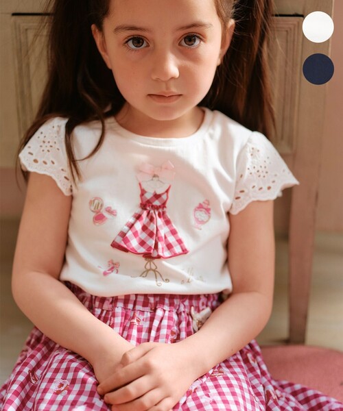 【セール】ドレス アップリケ Tシャツ（Tシャツ/カットソー）｜any Fam（エニィファム）のファッション通販 - ZOZOTOWN