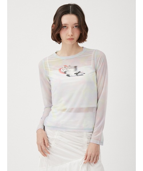 FURFUR（ファーファー）の「【Lizii Lin】キャットシアーカットソー（Tシャツ/カットソー）」 - WEAR