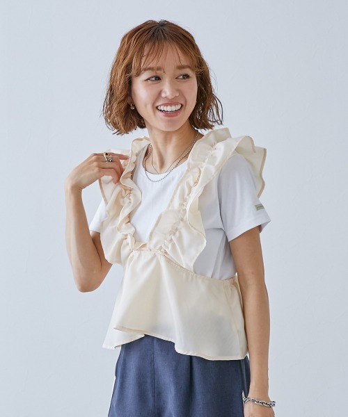 【makoコラボ 】大人用 フリルビスチェ＆Tシャツセット（Tシャツ/カットソー）｜devirock（デビロック）のファッション通販 - ZOZOTOWN