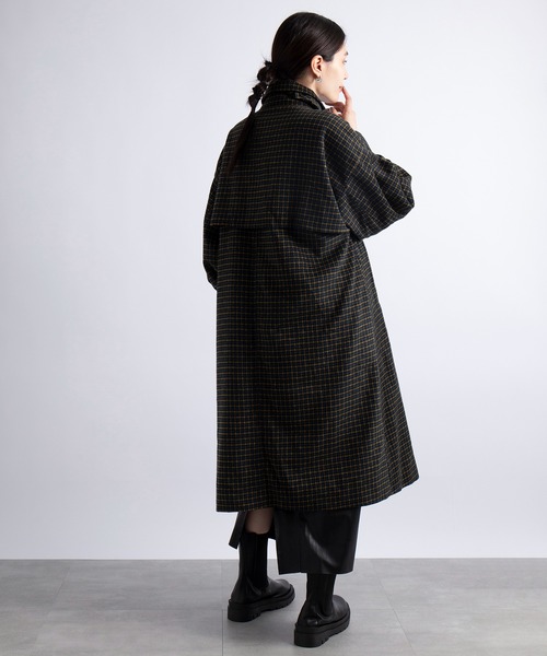 SETUP7（セットアップセブン）の「SWEET掲載商品！【SETUP7】フライヨークスタンドカラーハイネックコート CL elegance Coat（ステンカラーコート）」 - WEAR