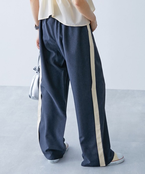 【makoコラボ】大人用 リネン風ラインパンツ（スラックス）｜devirock（デビロック）のファッション通販 - ZOZOTOWN