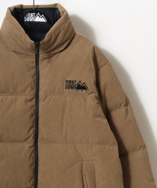 FIRST DOWN（ファーストダウン）の「FIRST DOWN/ファーストダウン CORDUROY BUBBLE DOWN JACKET/コーデュロイバブルダウンジャケット/2WAY ...