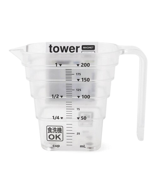 tower タワー マグネット段々計量カップ 200ml（キッチンツール）｜one'sterrace（ワンズテラス）のファッション通販 - ZOZOTOWN
