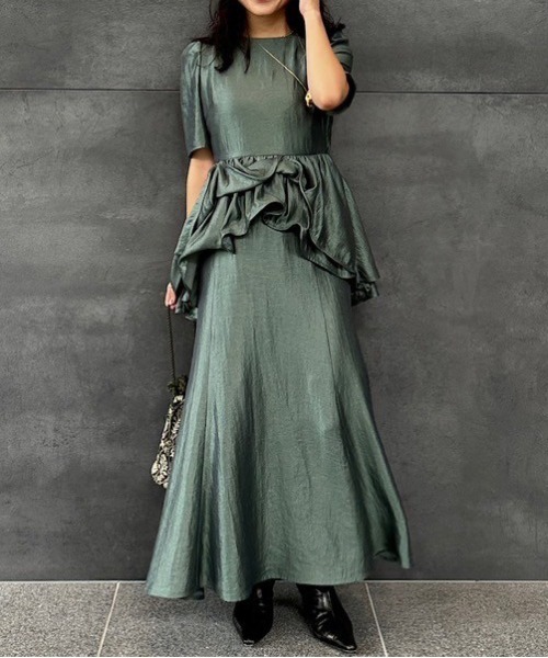 DIMENSIONAL GLOSS DRESS（ドレス）｜AMERI（アメリ）のファッション通販 - ZOZOTOWN