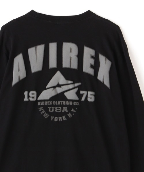AVIREX（アヴィレックス）の「【WEB&DEPOT限定】LONG SLEEVE T-SHIRT "SAME TONE LOGO" / ロングスリーブ Tシャツ セイム トーン ロゴ ...