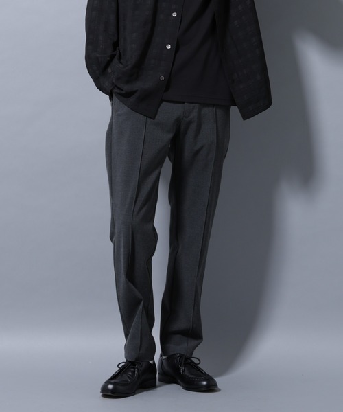 セール】サイドリブストレッチイージーパンツ（スラックス）｜NANO