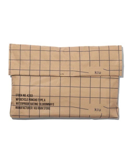KiU（キウ）の「KiU/キウ レインコート/ポンチョ ウォータープルーフ バイシクルポンチョ K203-245-R（レインコート/ポンチョ）」 - WEAR