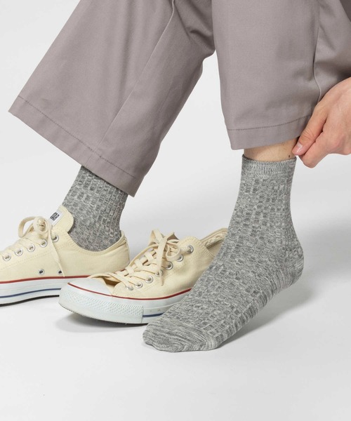 Right-on（ライトオン）の「【BASIC SOCKS】スラブMIXリブ（ソックス/靴下）」 - WEAR