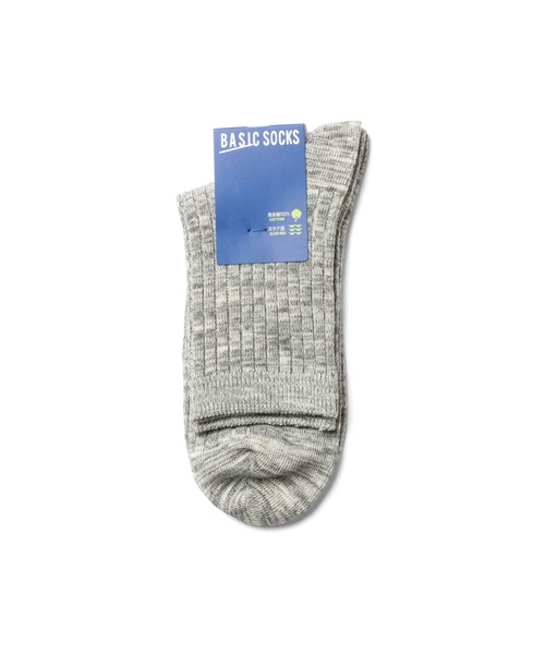 Right-on（ライトオン）の「【BASIC SOCKS】スラブMIXリブ（ソックス/靴下）」 - WEAR