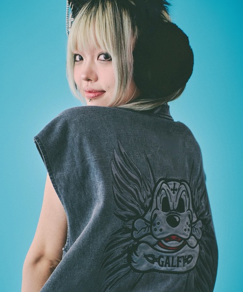 GALFY（ガルフィー）の「『GALFY/ガルフィー』ゴリ厨二タンク（Tシャツ/カットソー）」 - WEAR