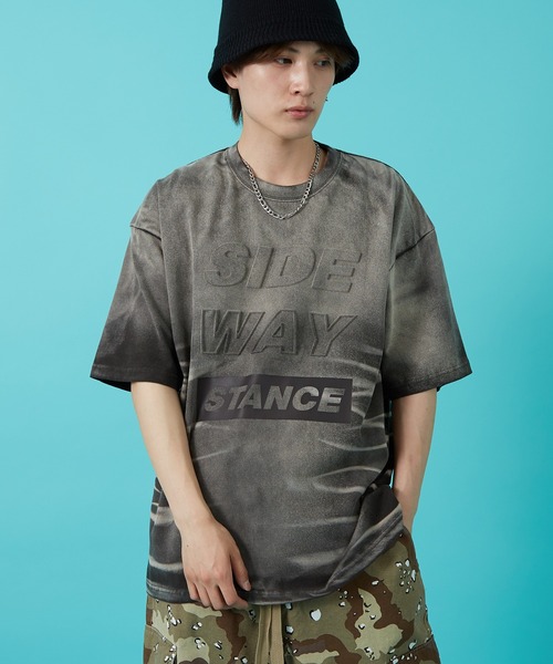 SIDEWAY STANCE（サイドウェイスタンス）の「【SIDEWAY STANCE】特殊加工 半袖Tシャツ（Tシャツ/カットソー）」 - WEAR