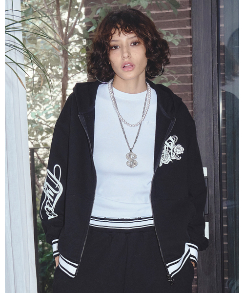 René - ルネ 長袖 リブニット カーディガン 36 レッド系 Rene