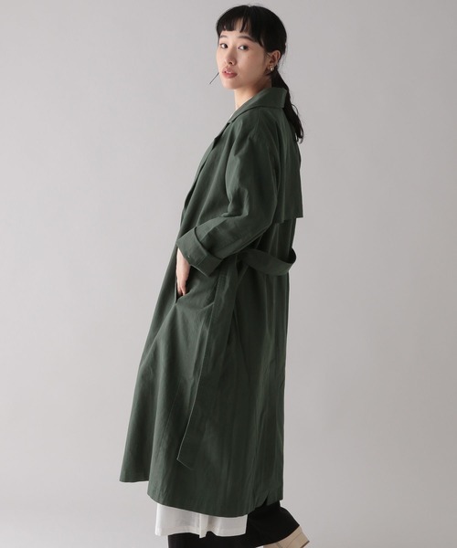 studio CLIP（スタディオクリップ）の「《Natural by studio CLIP》ヘリンボントレンチコート（トレンチコート ...