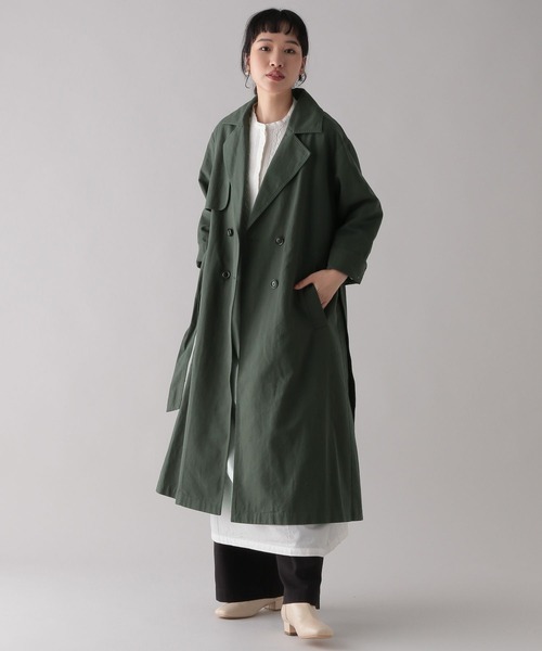 studio CLIP（スタディオクリップ）の「《Natural by studio CLIP》ヘリンボントレンチコート（トレンチコート ...