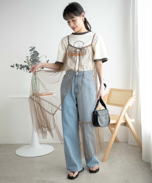 WEGO（ウィゴー）の「WEGO/チュールキャミワンピース（ワンピース）」 - WEAR