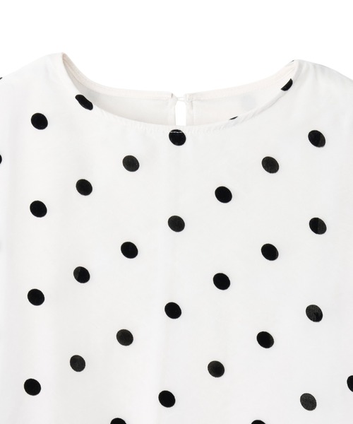 Ada.（エイダ）の「オーガンジー フロッキー ドット ボリュームスリーブ ブラウス（シャツ/ブラウス）」 - WEAR