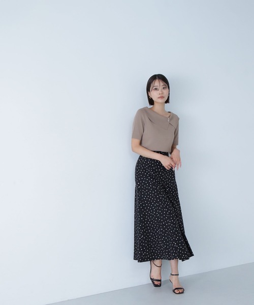 ハートドットプリントフレアスカート（スカート）｜NATURAL BEAUTY BASIC（ナチュラルビューティーベーシック）のファッション通販 ...