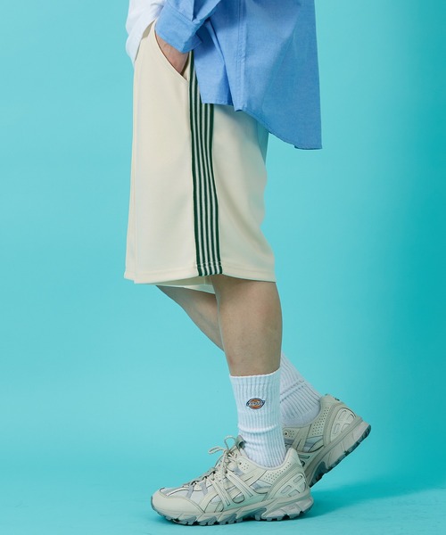 SIDEWAY STANCE（サイドウェイスタンス）の「【SIDEWAY STANCE】ライン ジャージ ハーフパンツ（その他パンツ）」 - WEAR