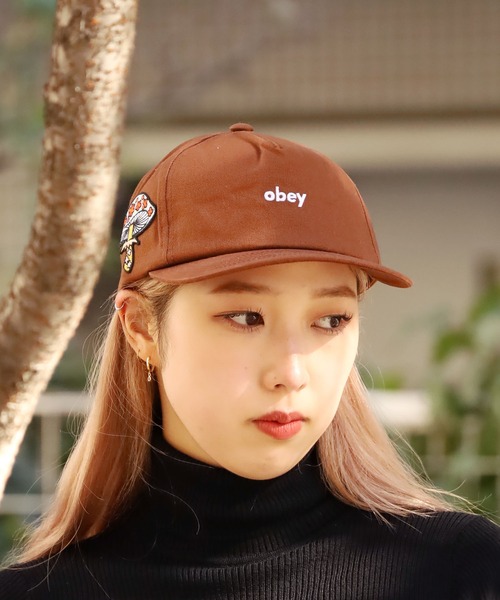 OBEY（オベイ）の「OBEY/オベイ FRANK 5 PANEL SNAPBACK キャップ（キャップ）」 - WEAR
