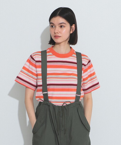 BEAMS BOY（ビームスボーイ）の「BEAMS BOY /ボーイ マルチボーダー クルーネック Tシャツ 23SS（Tシャツ/カットソー）」 - WEAR