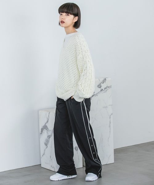 JEANASIS（ジーナシス）の「3GキカメッシュVプルオーバー/191179（ニット/セーター）」 - WEAR