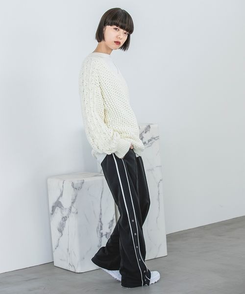 JEANASIS（ジーナシス）の「3GキカメッシュVプルオーバー/191179（ニット/セーター）」 - WEAR