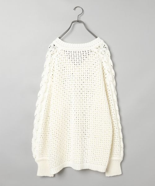 JEANASIS（ジーナシス）の「3GキカメッシュVプルオーバー/191179（ニット/セーター）」 - WEAR