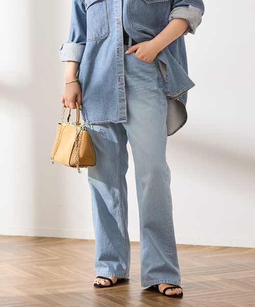 セール】【金子綾さん着用】デニム5ポケットパンツ（デニムパンツ