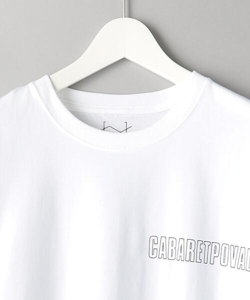 cabaret poval（キャバレーポバール）の「＜cabaret poval＞ HEAD LOGO TEE WHITE/Tシャツ（Tシャツ ...