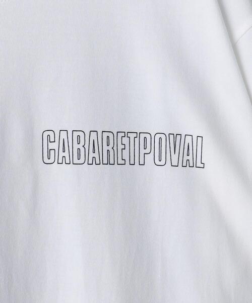 cabaret poval（キャバレーポバール）の「＜cabaret poval＞ HEAD LOGO TEE WHITE/Tシャツ（Tシャツ ...