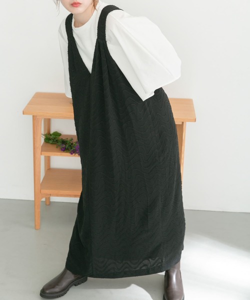 KBF（ケイビーエフ）の「2WAYカットジャガードワンピース（ワンピース）」 - WEAR