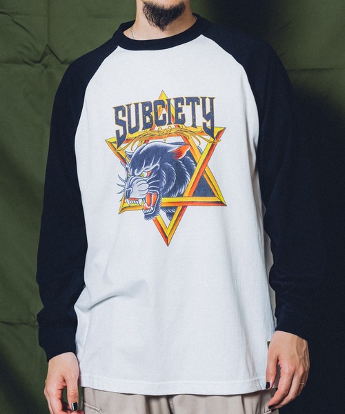 Subciety（サブサエティ）の「BLACK PANTHER RAGLAN L/S（Tシャツ/カットソー）」 - WEAR