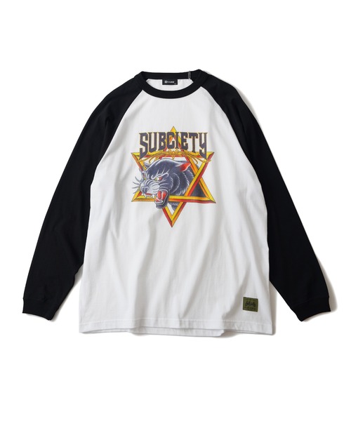 Subciety（サブサエティ）の「BLACK PANTHER RAGLAN L/S（Tシャツ/カットソー）」 - WEAR