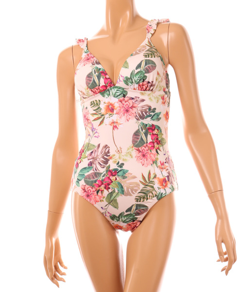 PEAK&PINE（ピークアンドパイン）の「PEAK&PINE | トロピカル柄ワンピース 水着【9Mサイズ】（水着）」 - WEAR