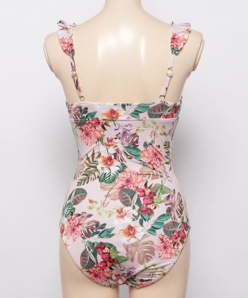 PEAK&PINE（ピークアンドパイン）の「PEAK&PINE | トロピカル柄ワンピース 水着【9Mサイズ】（水着）」 - WEAR