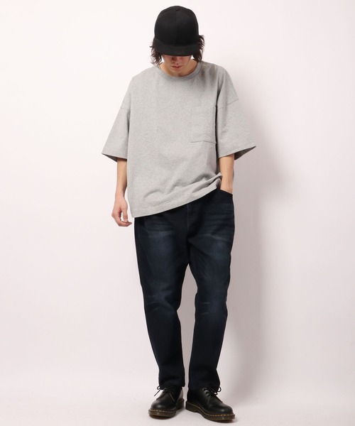 ROOT THREE（ルートスリー）の「ROOT THREE キングサイズ TCデニム カツラギ ウエストリブ ストレッチ セミサルエル ...