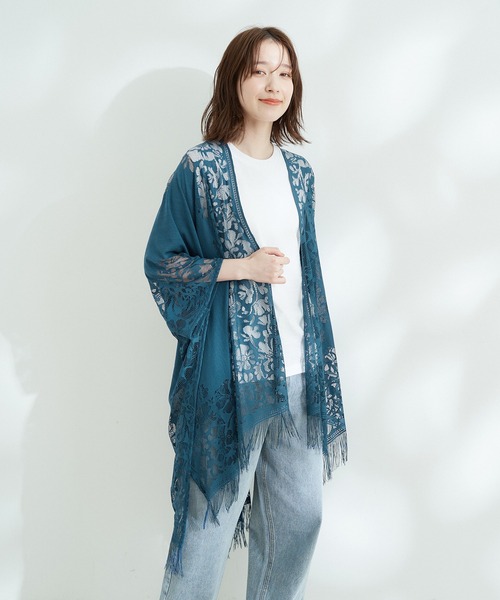 Jayro（ジャイロ）の「レースポンチョカーディガン（カーディガン/ボレロ）」 - WEAR
