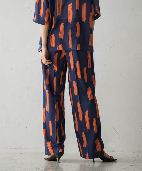 MAYSON GREY（メイソングレイ）の「ペイント柄タックワイドパンツ（スラックス）」 - WEAR